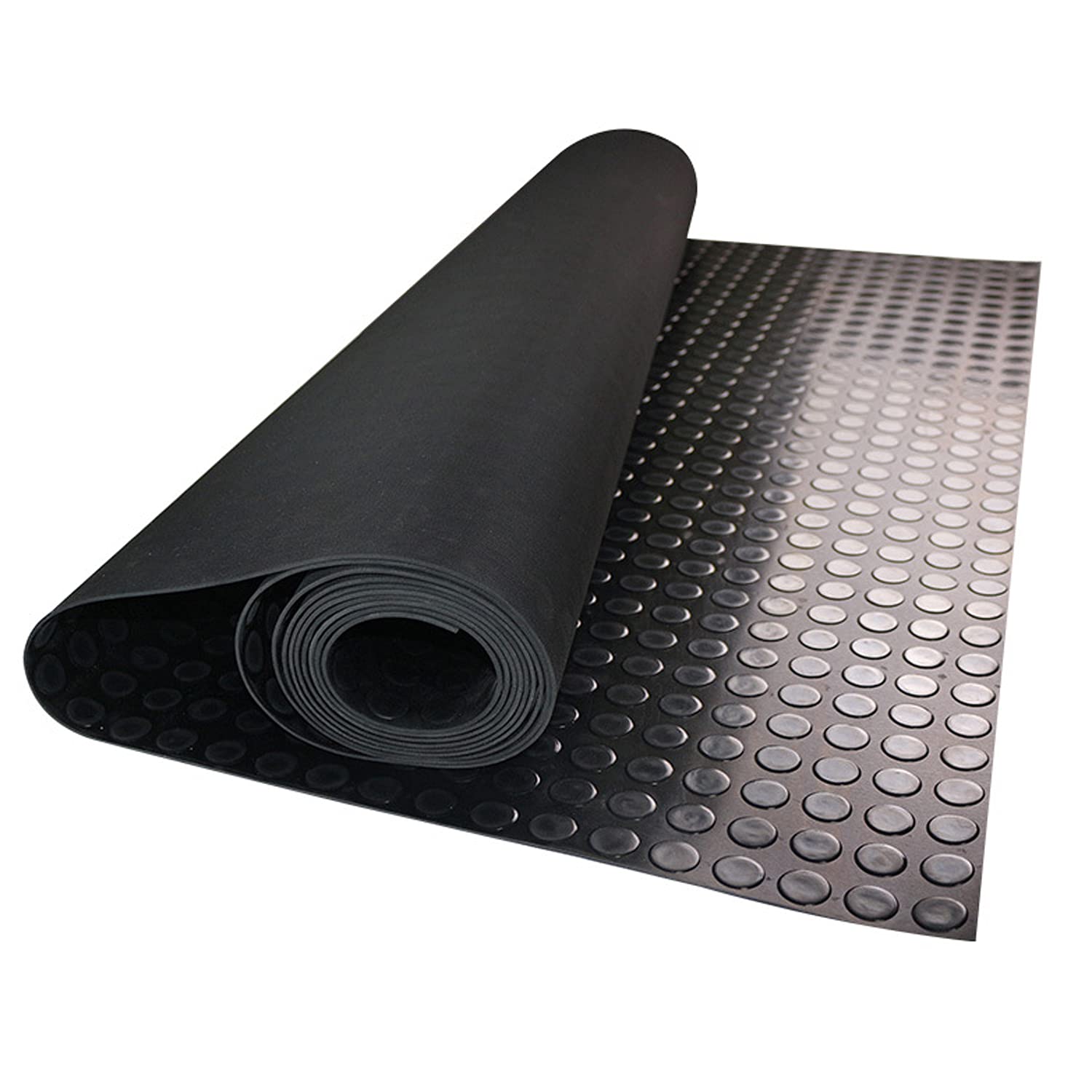 MYOYAY 1/8in Thick Rubber Garage Floor Mat 3.28 x 16.4 Ft Garage ...