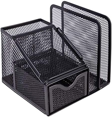 Amazon Basics Desktop Compartment Storage Organizer, Steel Wire Mesh ...