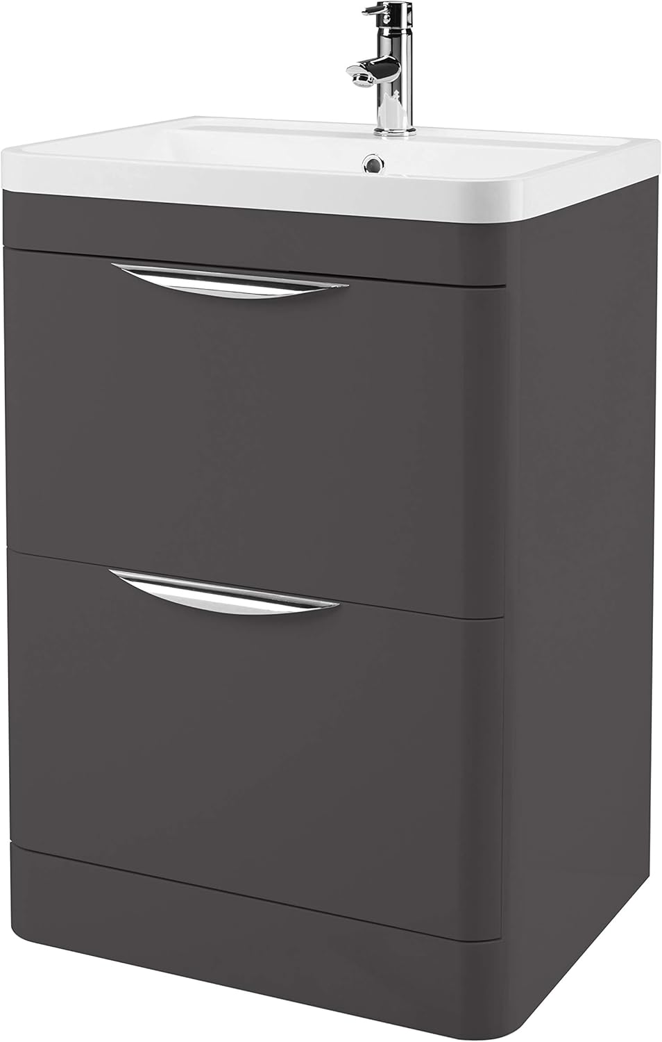 Nuie FPA901 Parade Modern Bathroom Floor Standing Vanity Storage Unit ...