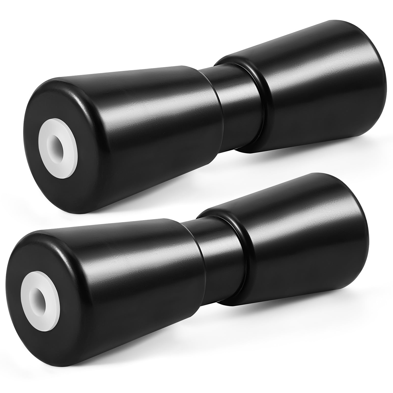 Frienda 2 Pack Heavy Duty Boat Trailer Roller 12in/10in Robust Rubber ...