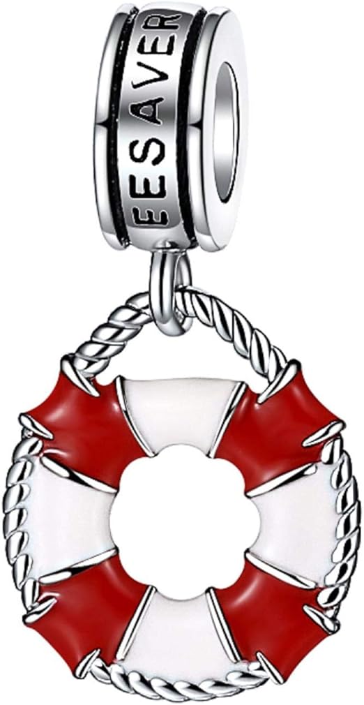 Bolenvi Lifesaver Lifeguard Life Guard Pool Beach 925 Sterling Silver ...