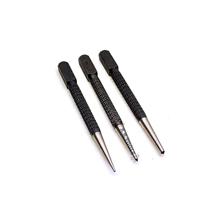 Centre Punch / Dot Marking Set 3pcs for Metal Marking Center: Amazon.co ...