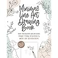 Minimal Line Art Drawing Book: Draw Over The Lines & Color 48 Human ...