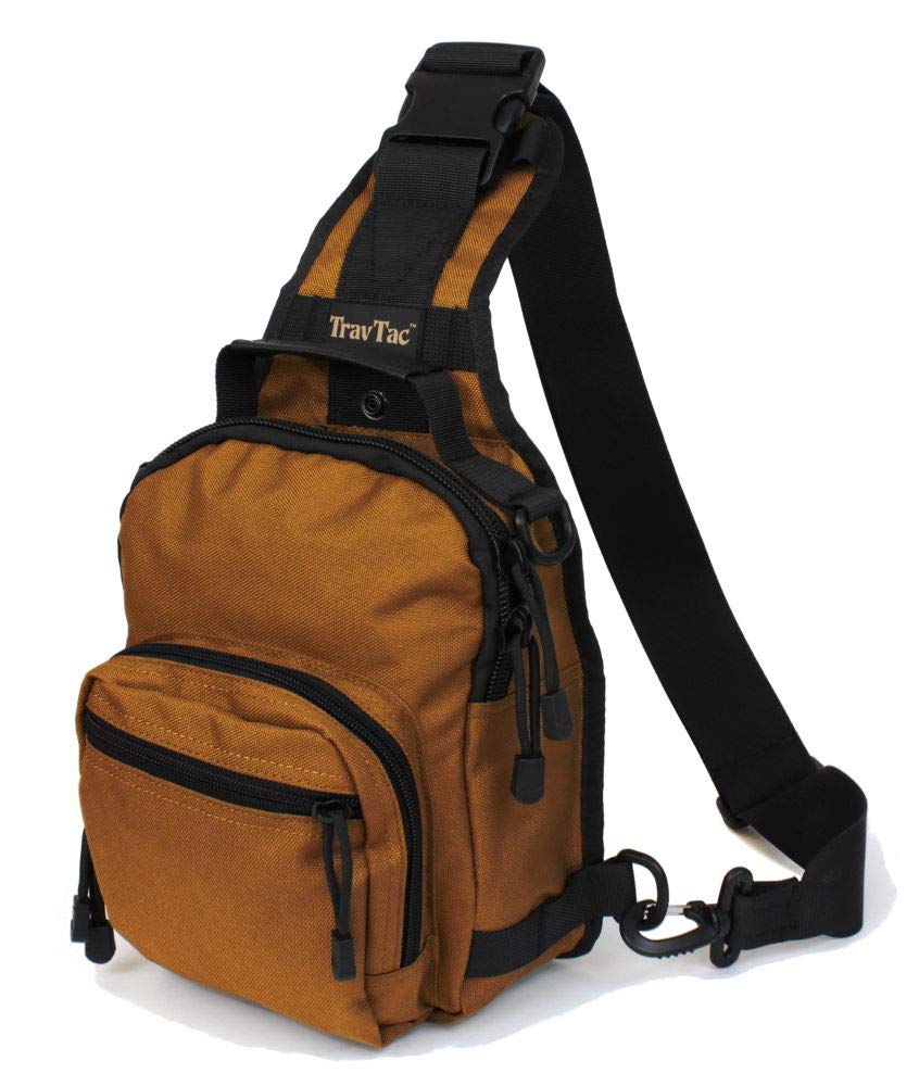 Amazon.com: TravTac Metro EDC Sling Bag - Small Premium 900D (Gold ...