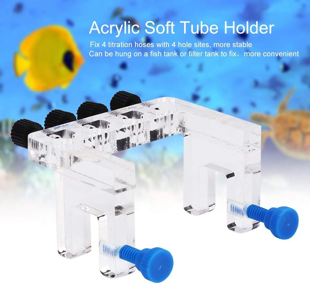 Acrylic Aquarium Water Pipe Clip Soft Tube Fixture Holder Water Tube ...