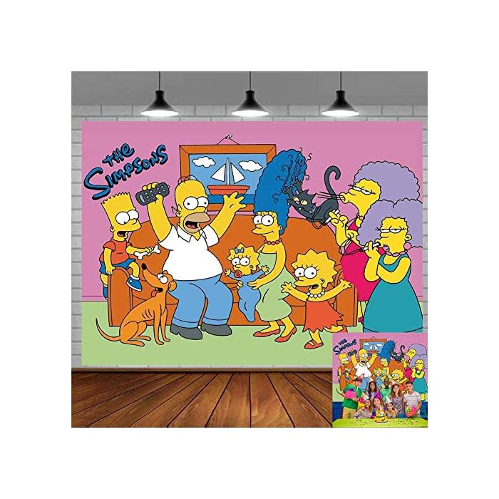Buy The Simpsons Backdrops Poster Cartoon Funny Family Donut Baby ...