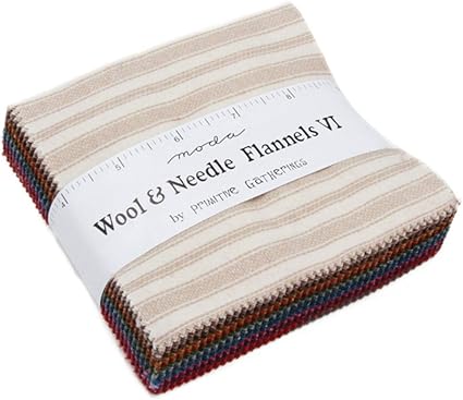 Amazon.com: MODA Wool & Needle VI Flannels Charm Pack by Primitive ...