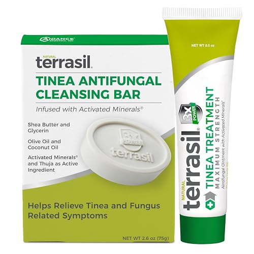 terrasil Tinea Versicolor Treatment Cream + Tinea Soap 2-Product Kit ...
