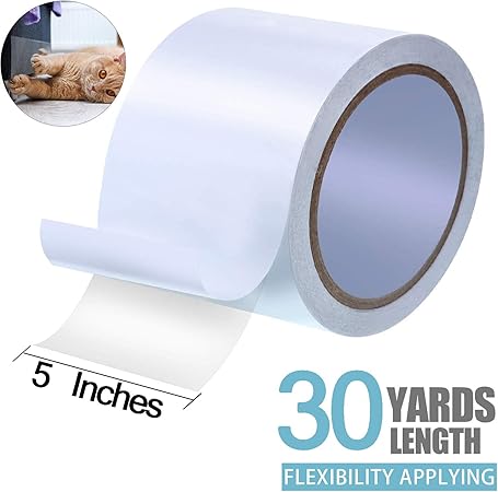 Anti-Scratch Cat Training Tape 5”X 30 Yard Cat Scratch Guard Furniture ...