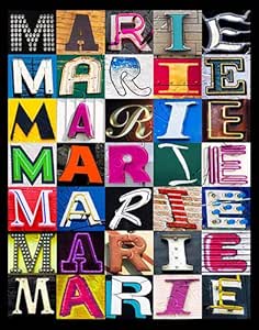 Amazon.com: Marie Name Poster Using Sign Letters (11X14'): Wedding ...