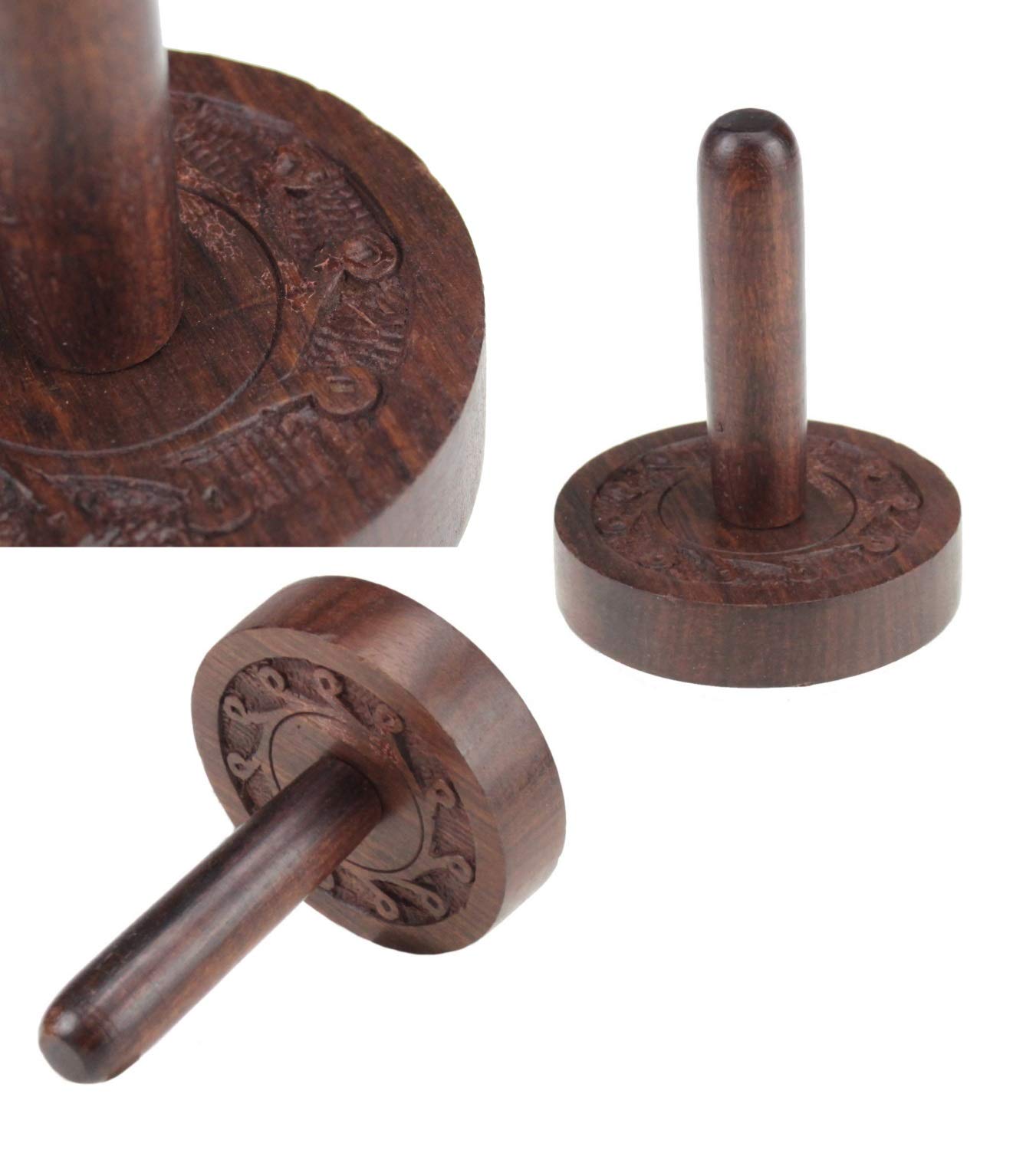 Wooden Chapati Press Roti Fluffer Paratha Indian Datta Press Long Life ...