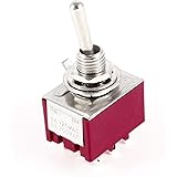 Amazon | uxcell トグルスイッチ 制御 3PDT オン-オン 9ピン 2ポジション プラスチック 金属製 | トグルスイッチ | 産業・研究開発用品 通販