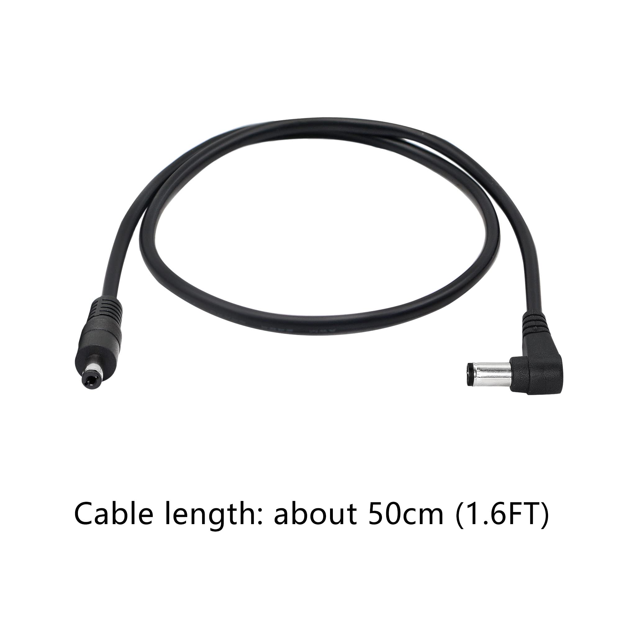 Mua Right Angle DC to DC Male Power Cable,22AWG DC 5.5MM x 2.1MM Male ...