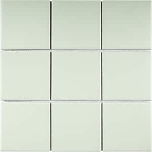 BT-PM10 4" x 4" Square Mint Green Porcelain (Matt Finish) Floor & Wall ...