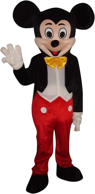 Mickey Mouse Adult Halloween Easter Mascot Costume Fancy Dress Outfit ...