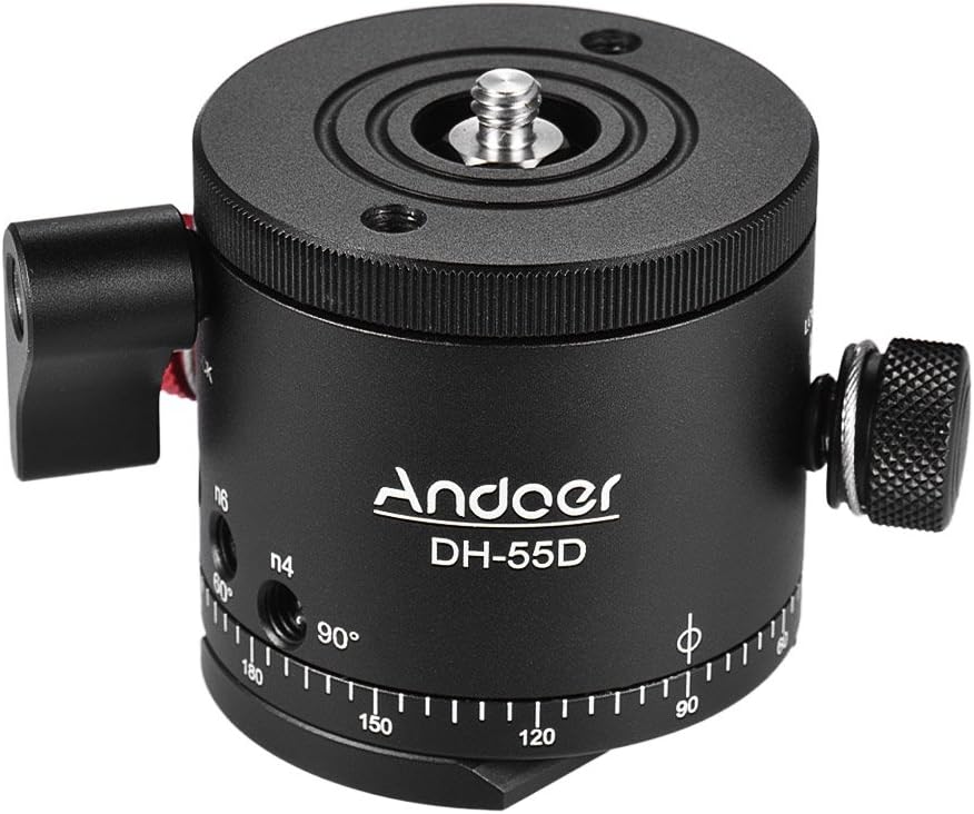 Andoer Panoramic Tripod Head Indexing Rotator for Arca Swiss Tripod ...