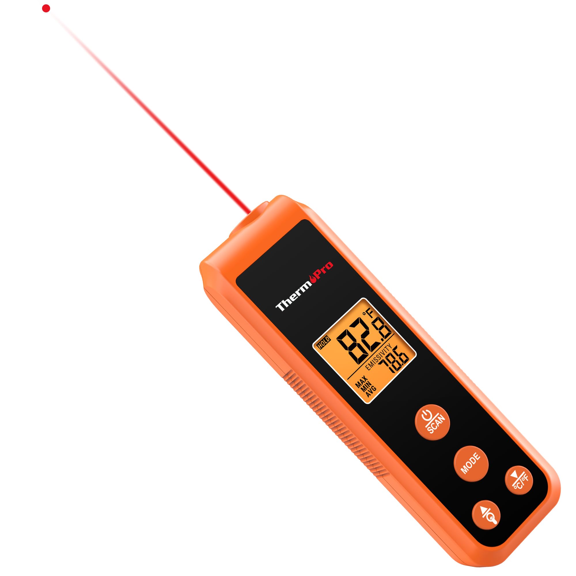 ThermoPro TP410 Infrared Thermometer Gun Non-Contact Laser Thermometer ...