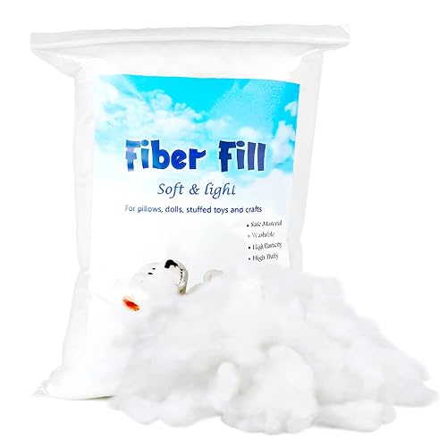 Jmuiiu 1.8oz Polyester Fill, Premium Polyester Fiberfill, Recycled ...