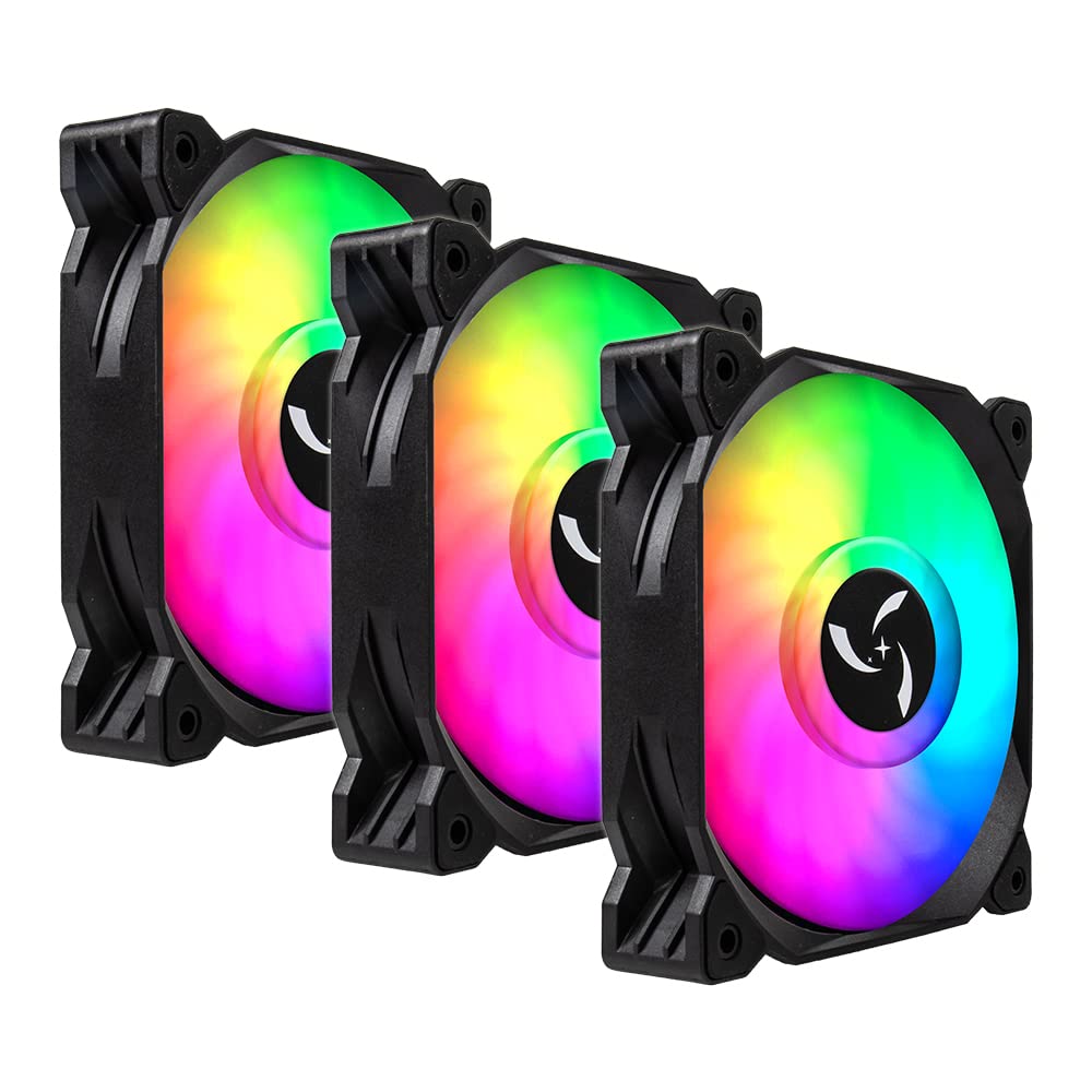 Mua Computer Case Fans 120mm Slim Quiet, 12v Wired 4 Pin High Flow Pc ...