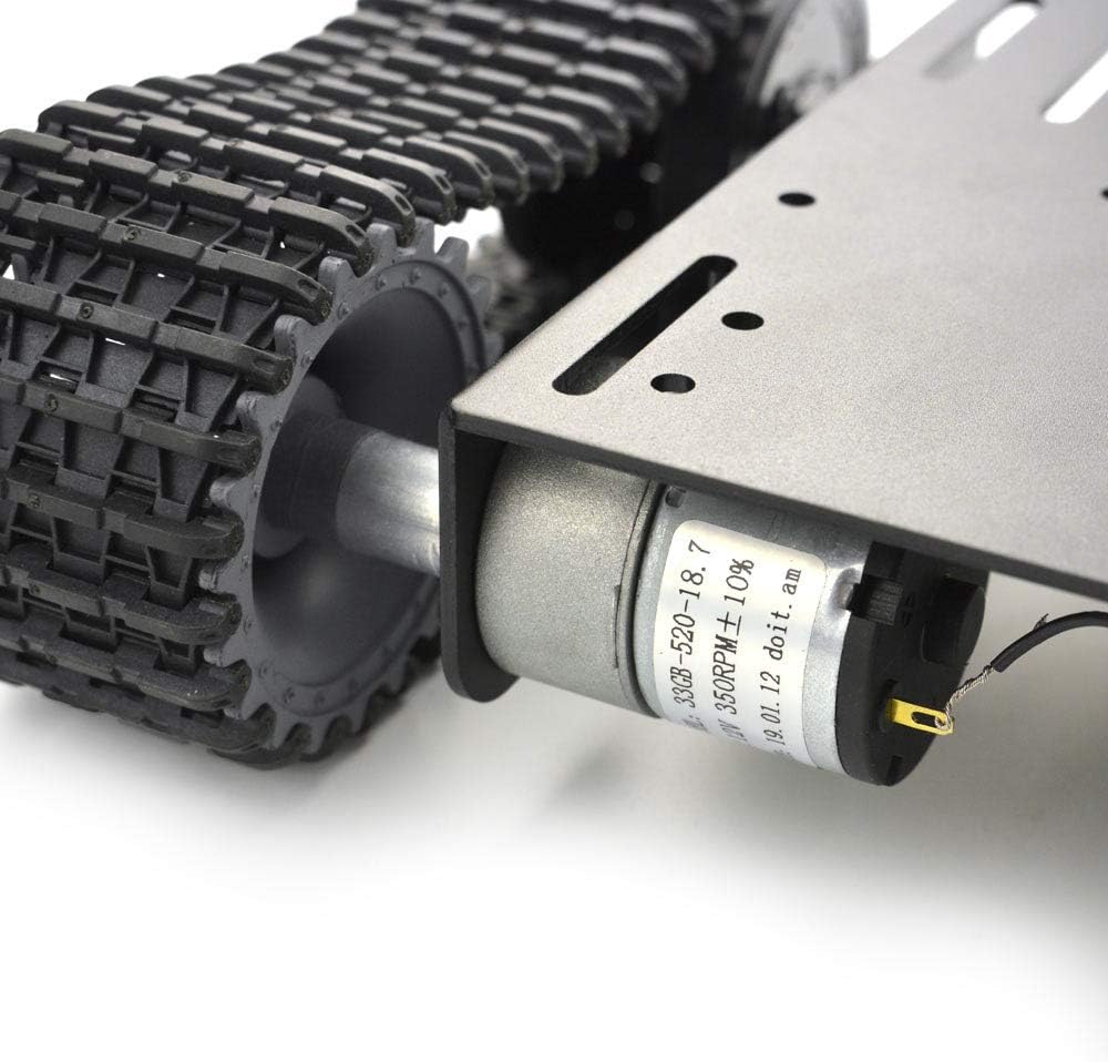 DFRobot Black Gladiator – Tracked Robot Chassis - BigaMart