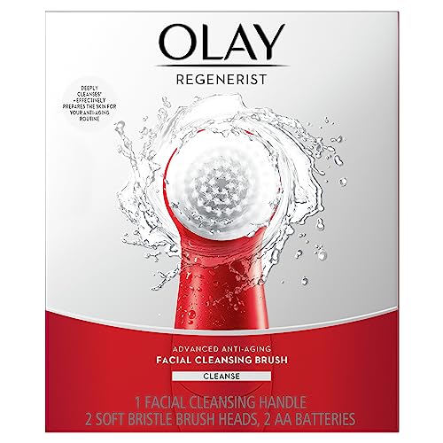 Olay Facial Cleansing Brush Regenerist, Face Exfoliator with 2 Brush ...