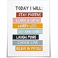 Amazon.com: Inspirational Today I Will Canvas Wall Art Motivational ...