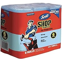 Scott - Toallas Uso RUDO Multiusos Scott Paquete con 6 Rollos Taller ...
