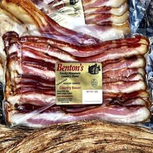 5 (1 LB Packages) Benton's Hickory Smoked Country Sliced Bacon: Amazon ...