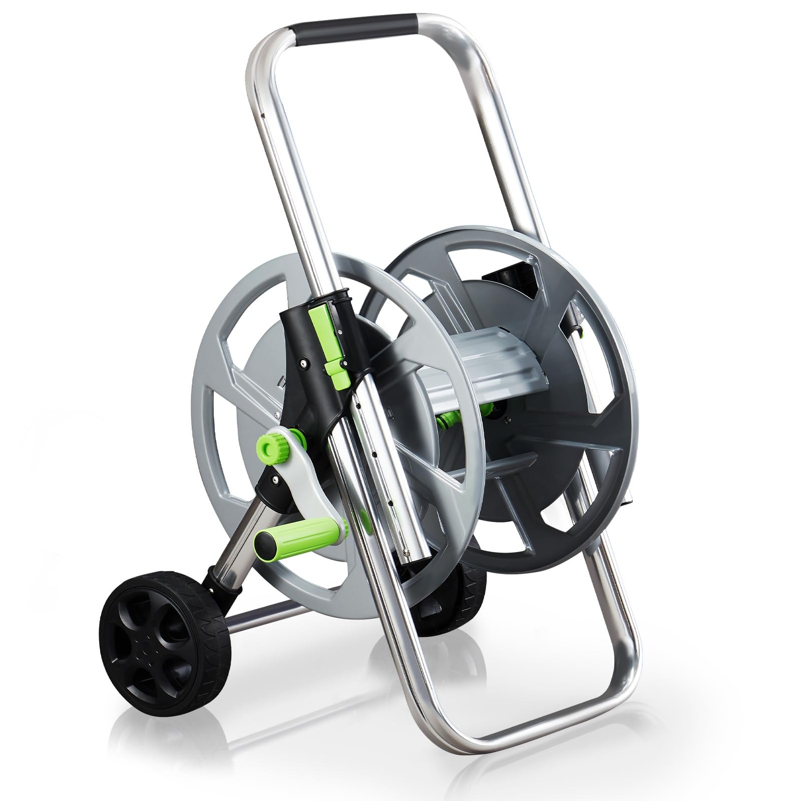 Garden Hose Reel Cart, Holds 75-150 Feet of 5/8-Inch Hose, Portable ...