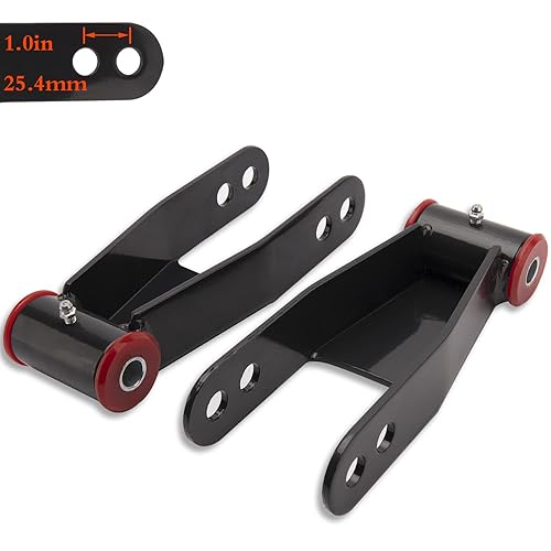 2" Rear Drop Lowering Shackle - 2 Inch Drop Shackles for Silverado 1500 ...