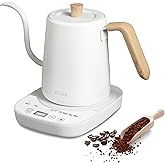Amazon.com: ECUZE Gooseneck Electric Kettle Temperature Control 0.8L, 4 Modes Pour Over Coffee ...