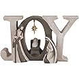 Amazon.com: Holy Family Nativity Joy Block- Nativity Sets for Christmas ...