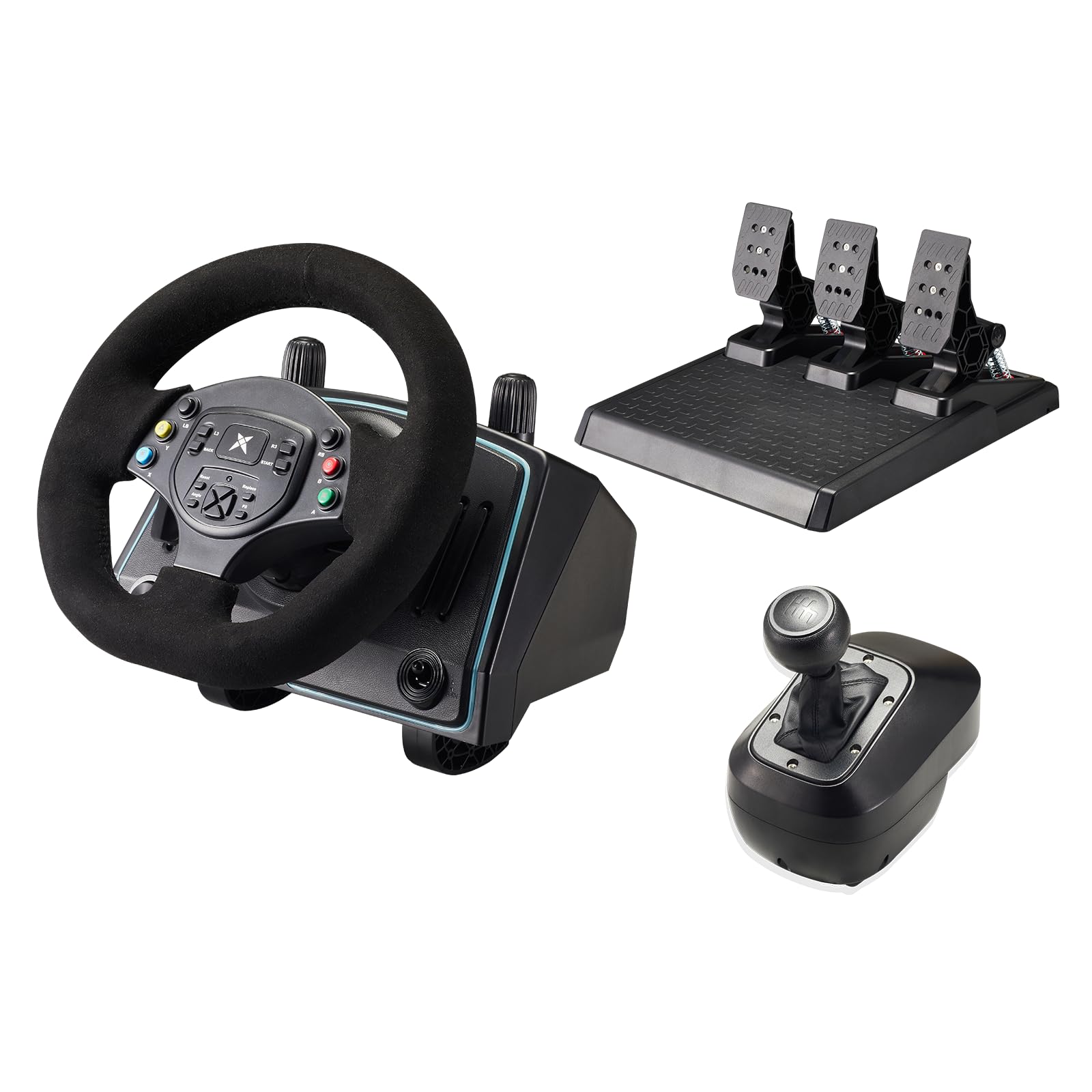 DOYO Gaming Steering Wheel with Pedals and Shifter, 1080° Racing Wheel ...