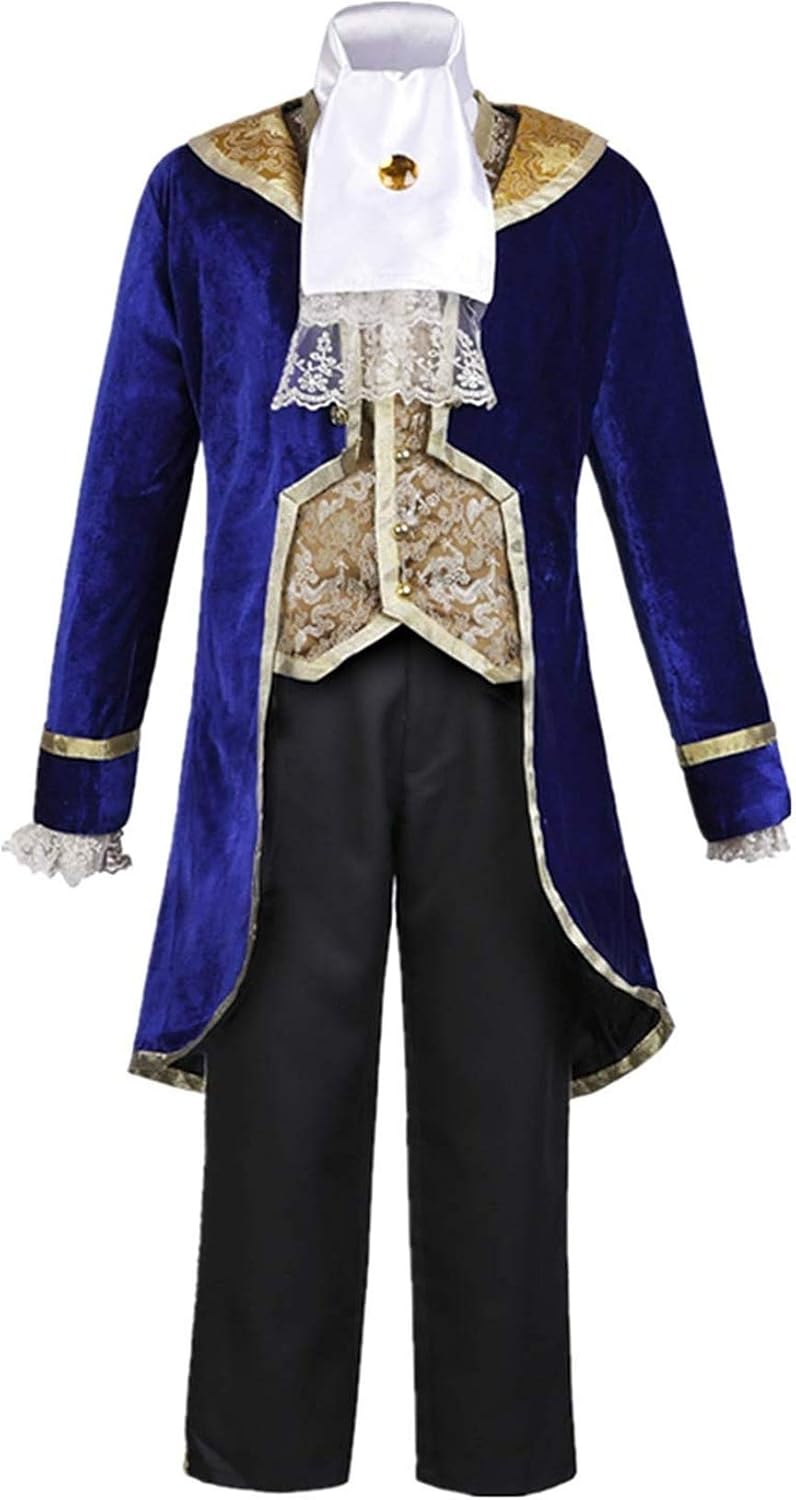 Amazon.com: Adult Prince Beast Cosplay Costume Fancy Dancing Dress Suit ...