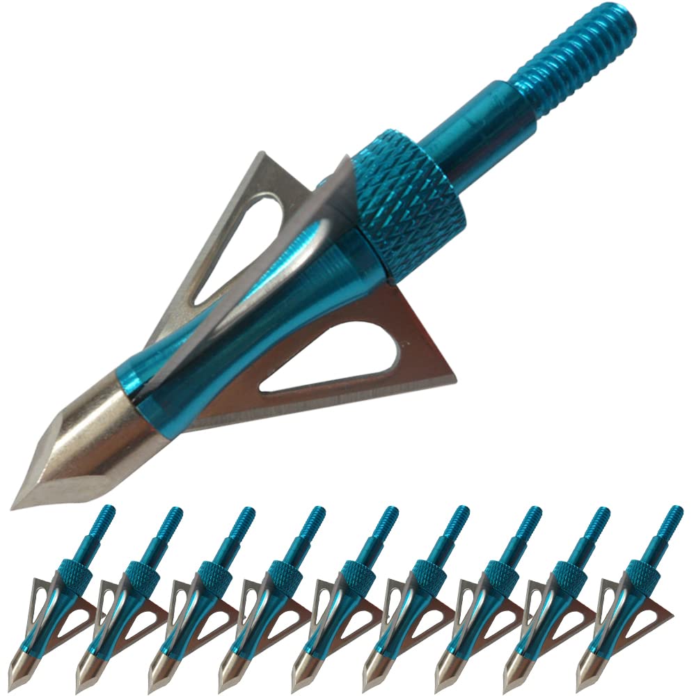 Archery Bowhunting Broadheads, Sinbadteck 12PK 3-Blade Hunting ...