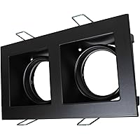 ILLUX TH-4230.NN Lampara para empotrar en techo tipo downlight para interior, usa base GU5.3 ...