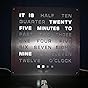 Amazon.com : Light Up Aluminum Word Clock - Large 12" x 12" - Displays ...