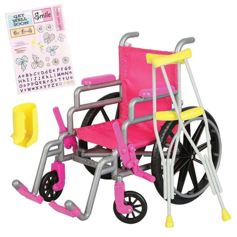 Mua My Girl 18 INCH Doll Wheelchair and Crutches playset, fit for Most ...