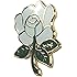Yorkshire Rose - White rose of york - Quality enamel lapel pin badge ...