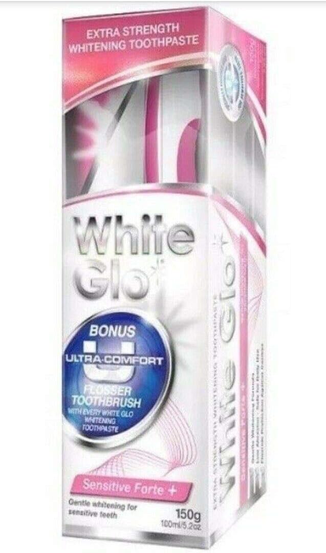 White Glo Sensitive Forte+ Intense Extra Strength Whitening Toothpaste ...