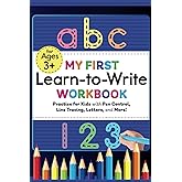 Amazon.com: My First Learn-to-Write Workbook: Practice for Kids with ...