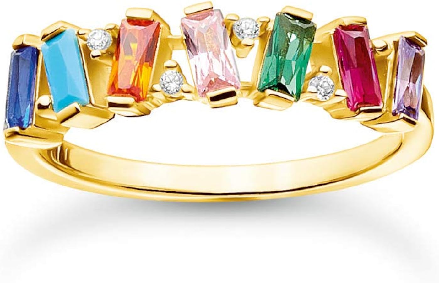 Ring Mit Bunten Steinen