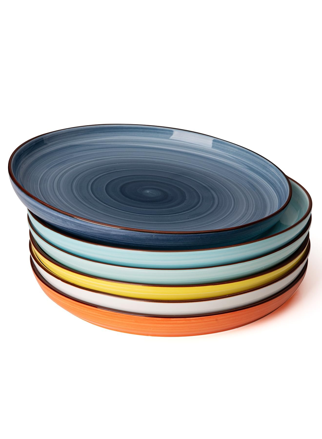 Sweese Dinner Plates, 10 Inch Round Porcelain Plates, Dish Set for ...