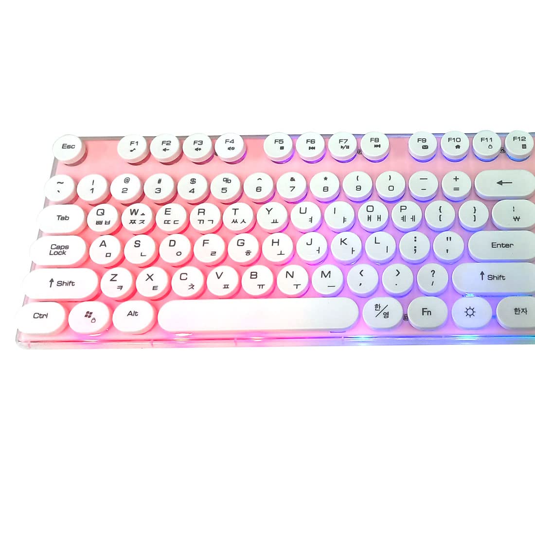 Mua OKB Keyboard(Korean-English) Retro Round Keycap Typewriter Style ...