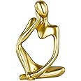 Amazon.com: Lzttyee The Thinker Statue Mini Abstract Resin Thinker ...