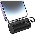 Amazon.com: Mini Portable Charger 5000mAh, iPhone Power Bank Charging ...