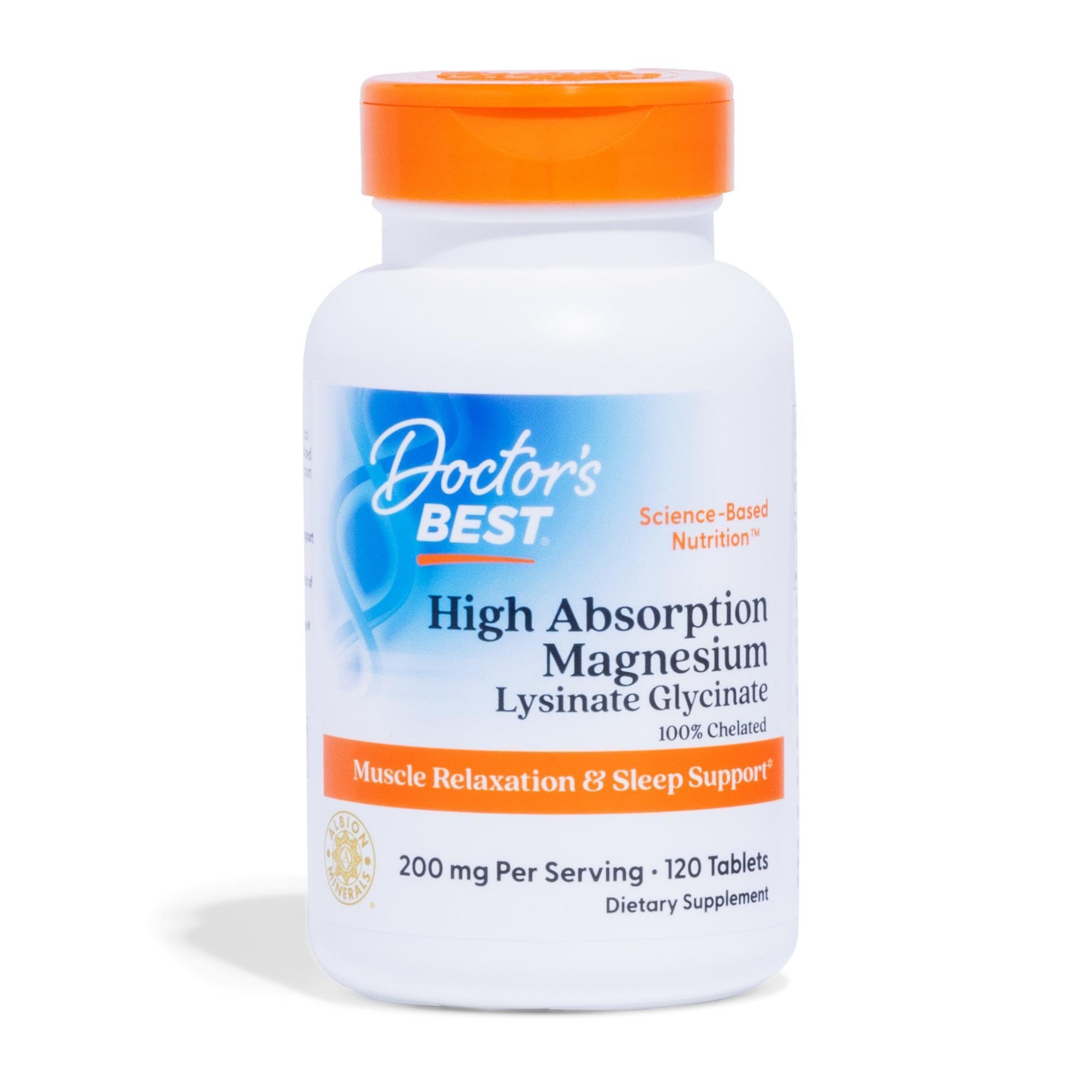 Doctor’s Best High Absorption Magnesium Glycinate Lysinate Supplement ...