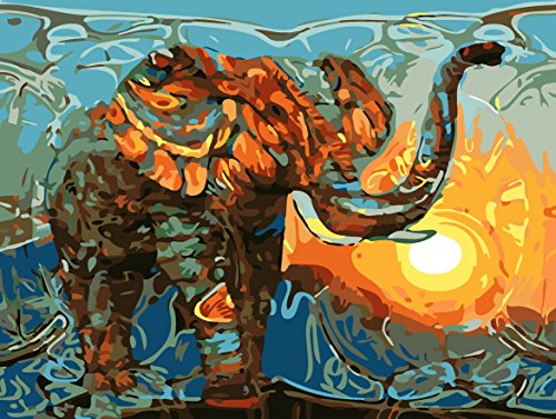 Elephant Paint By Number Kits • Paint By Number For Adults