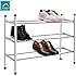 mDesign 3 Tier Adjustable/Expandable Shoe and Boot Storage Organizer ...