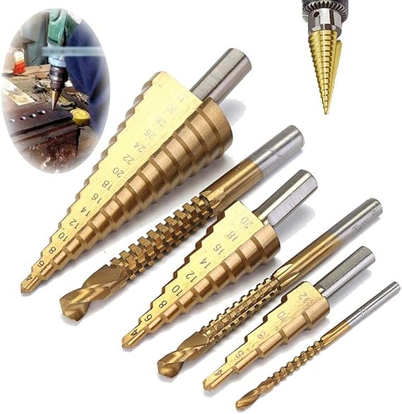 Stufenbohrer Set HSS titanbeschichtet Stufenbohrer und Sägebohrer für ...